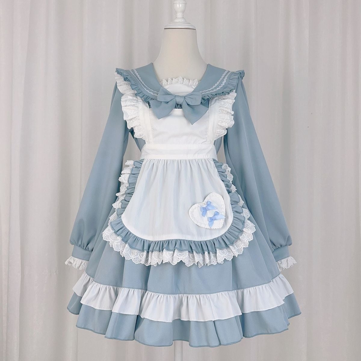 Sailor Collar Frill Maid Dress – maidensreve.en